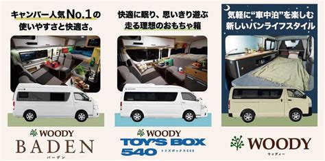 ネッツトヨタびわこ×トイファクトリーのオリジナルキャンピングカー「woody」を4月6日に発売！｜ネッツトヨタびわこ株式会社のプレスリリース