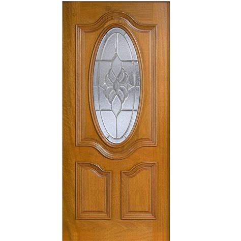 Wood Exterior Doors With Oval Glass At Tayla Bruton Blog