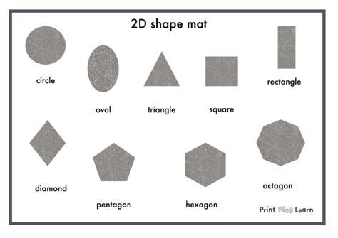 2d Shape Mat Glitter Printable Teaching Resources Artofit