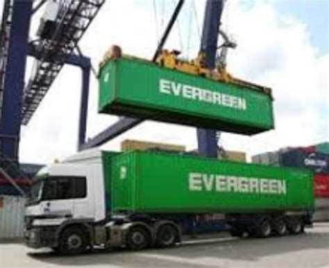 Evergreen Tracking Shipping Line Container With Cargo Bl