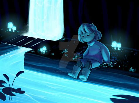 Undertale Fanart Waterfalls By Vickie Believe On Deviantart