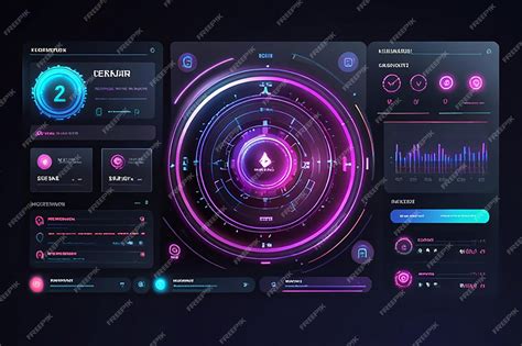 Futuristic Technology Interface Design Premium Ai Generated Image