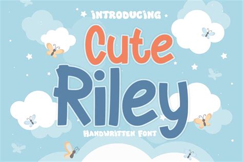 Cute Riley Font So Fontsy