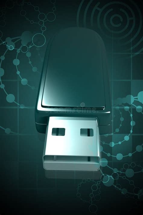USB Flash Drive Stock Illustration Illustration Of Plastic 15179071
