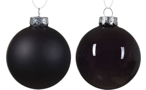 Decoris ნაძვის ხის სათამაშო ბურთების ნაკრები შავი 21 ცალი Veli Store