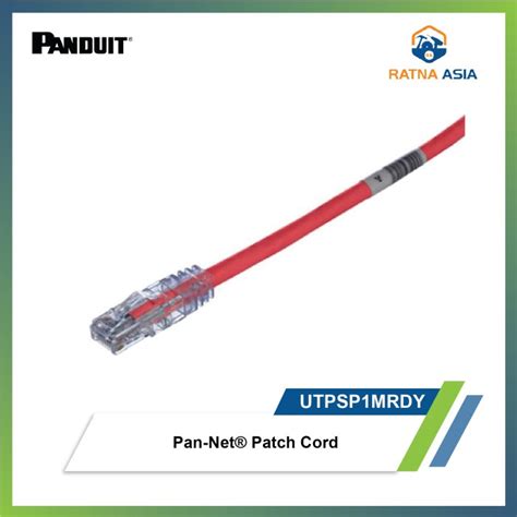 Jual Kabel UTP Cat 6 TX6 Panduit Pan Net Patch Cord 1 Meter Warna Merah Shopee Indonesia