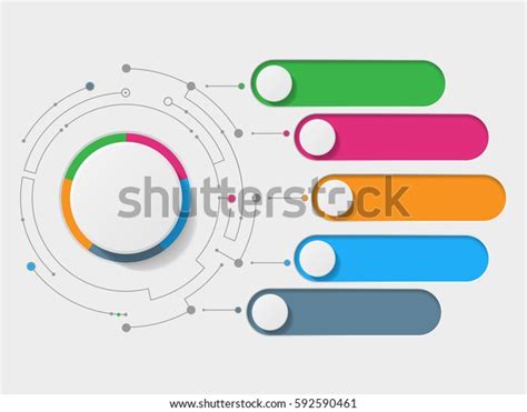 5단계 성공을 위한 추상 3d 인포그래픽 스톡 일러스트 592590461