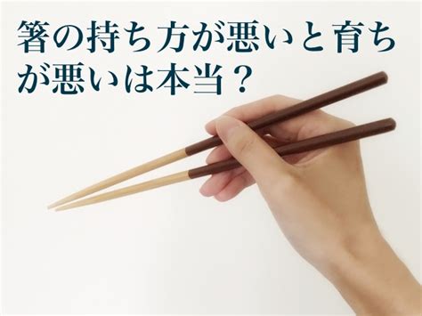 箸の持ち方が汚いと育ちが悪いは本当？ わらびちゃんねる