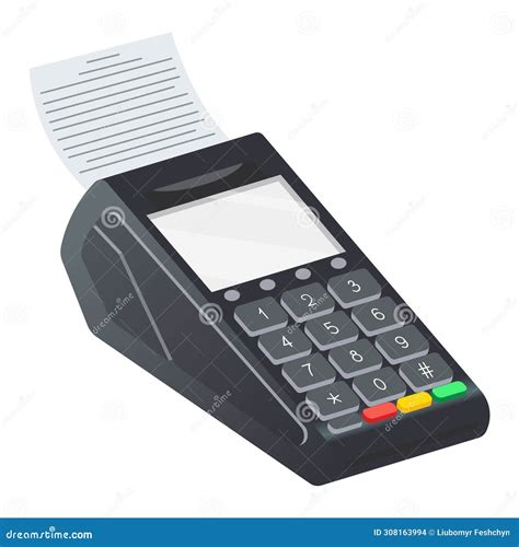 Payment Pos Terminal Nfc Payment Machine Concept Bank Payment Terminal Mockup Stock Vector