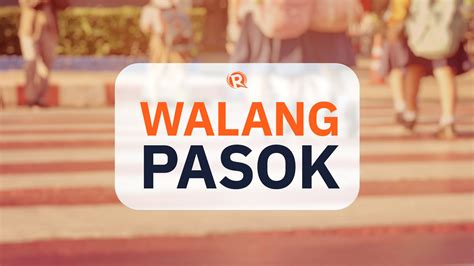Walangpasok Class Suspensions Friday April 26 2024