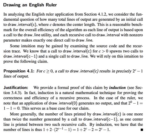 Analysis Of English Ruler Recursive Algorithm Rcsquestions