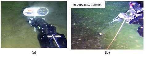 A Placement Of The Marker At 3577 M Water Depth B Sediment