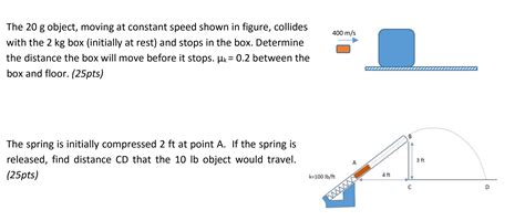Solved M S The G Object Moving At Constant Speed Chegg