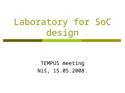 Ppt Laboratory For Soc Design Dokumen Tips