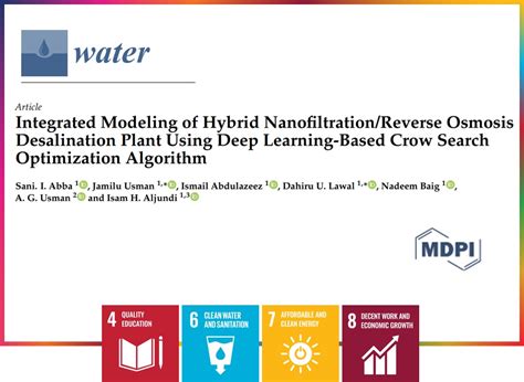 Integrated Modeling Of Hybrid Nanofiltrationreverse Osmosis Desalination Plant Using Deep