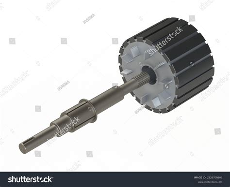 Rotor Electric Generator Exploded View 3d Stock Illustration 2226709803