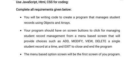Use Javascript Html Css For Coding Complete All