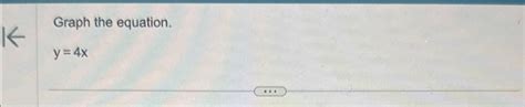 solved graph the equation y 4x