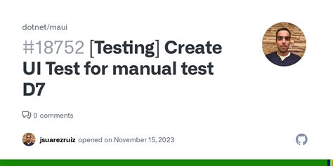 Testing Create Ui Test For Manual Test D Issue Dotnet Maui Github