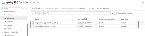 Logging How Can I Associate A Storage Account To Get The Logs Files Of An Azure App Service