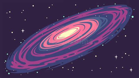 Spiral Galaxy In Deep Space Cosmic And Astronomical Phenomenon Vector Design Generative Ai
