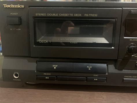 Technics Stereo Double Cassette Deck RS TR232 Audio Portable Music Players On Carousell