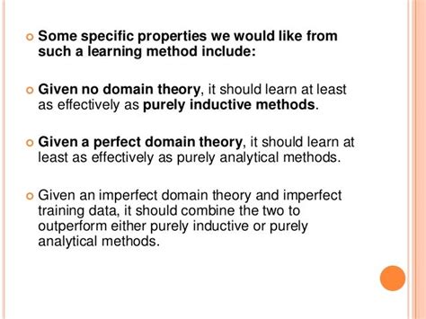 combining inductive and analytical learning