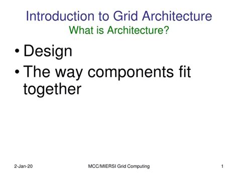PPT Grid Architecture Components And Interactions PowerPoint Presentation ID