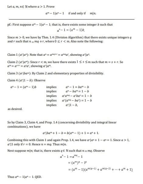 A Problem In Number Theory