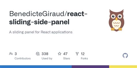 Github Benedictegiraud React Sliding Side Panel A Sliding Panel For