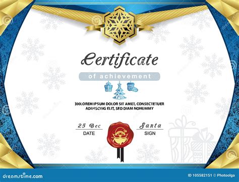 Blue Snowflake Certificate Stock Illustrations 593 Blue Snowflake Certificate Stock