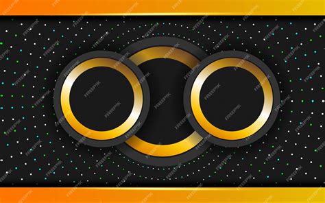 Premium Vector Dark Background Overlap Layer With Stripes Golden