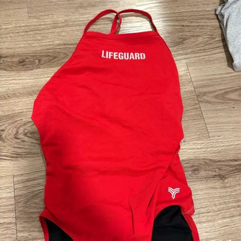 Swim Red Lifeguard Swimsuit Poshmark