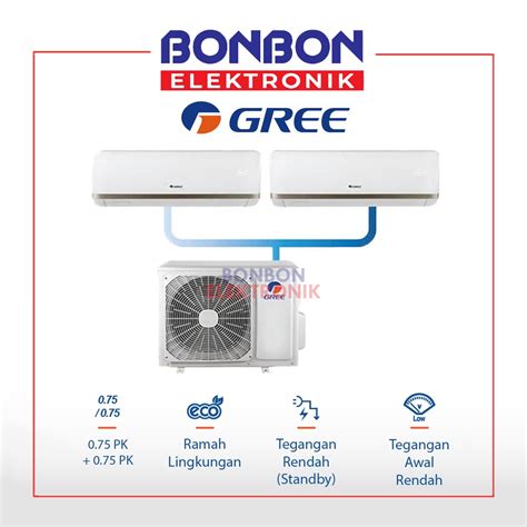 Jual Gree Ac Combo Split Inverter Gwc Cs Koneksi Pk Pk Shopee Indonesia