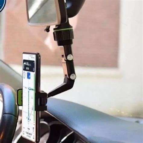 خرید و قیمت هولدر موبایل آینه ای خودرو، نگهدارنده گوشی روی آینه ماشین