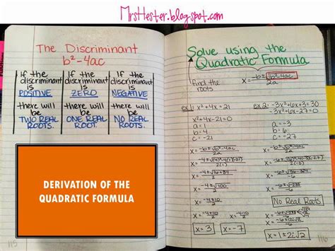 Mrs Hester S Classroom Quadratic Functions Unit