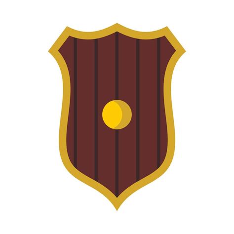 Protective Shield Icon Flat Style 15229007 Vector Art At Vecteezy