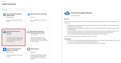 在已啟用 Arc 的 Windows 伺服器上安裝 Azure 檔案同步代理程式 Microsoft Learn