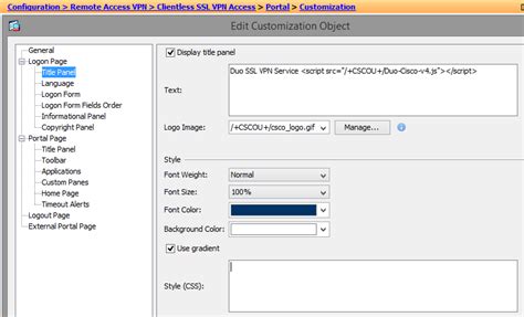 Duo Two Factor Authentication With Ldaps For Cisco Asa Ssl Vpn With Browser And Secure Client