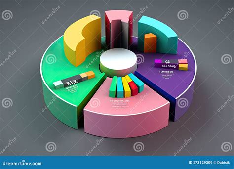 Big Data Analytics Report Infographic With Graph And Chart On Abstract Background Stock