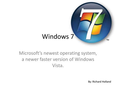 PPT Windows 7 PowerPoint Presentation Free Download ID 2619078