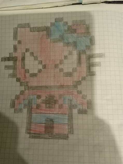 Хелоу Китти по клеточкам 💋💋💋