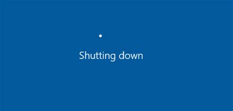 Shutting Down