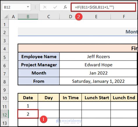 How To Create A Monthly Timesheet In Excel With Easy Steps