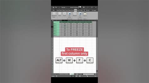 How To Freeze Panes To Lock And Unlock Columns Or Rows In Excel Using