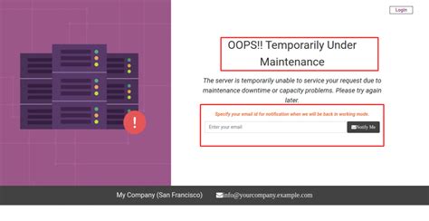 Odoo Maintenance Mode
