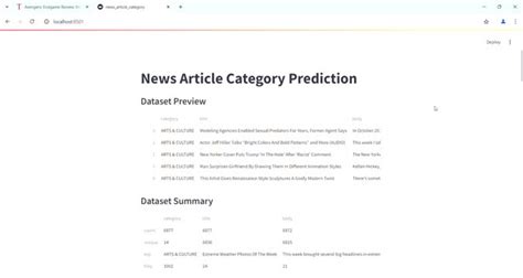 News Article Category Prediction Web App Using Streamlit 🚀 I