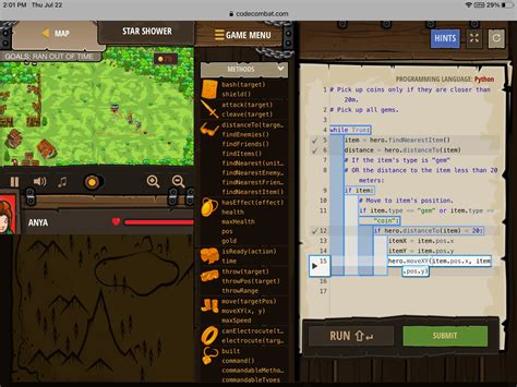 Solved Star Shower Coco Python Level Help Codecombat Discourse