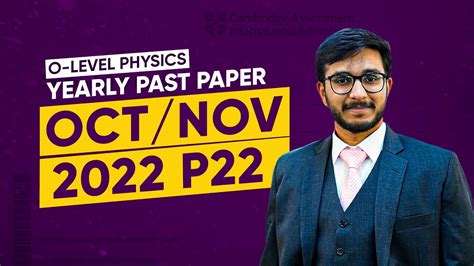 caie solved past paper o level physics winter 2022 p22 youtube