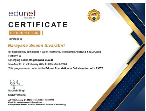 Sivarathri Narayana Swami On Linkedin Hello Connections Thrilled To Announce The Successful